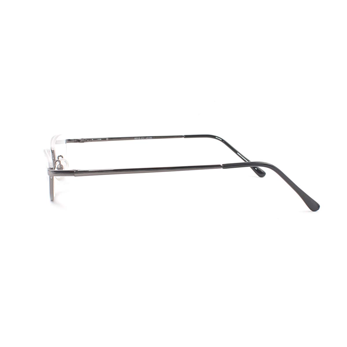 DABYDA Half Reading Glasses,Metal Frame Readers for Women Men with Pouch (2 Pairs 1.5)