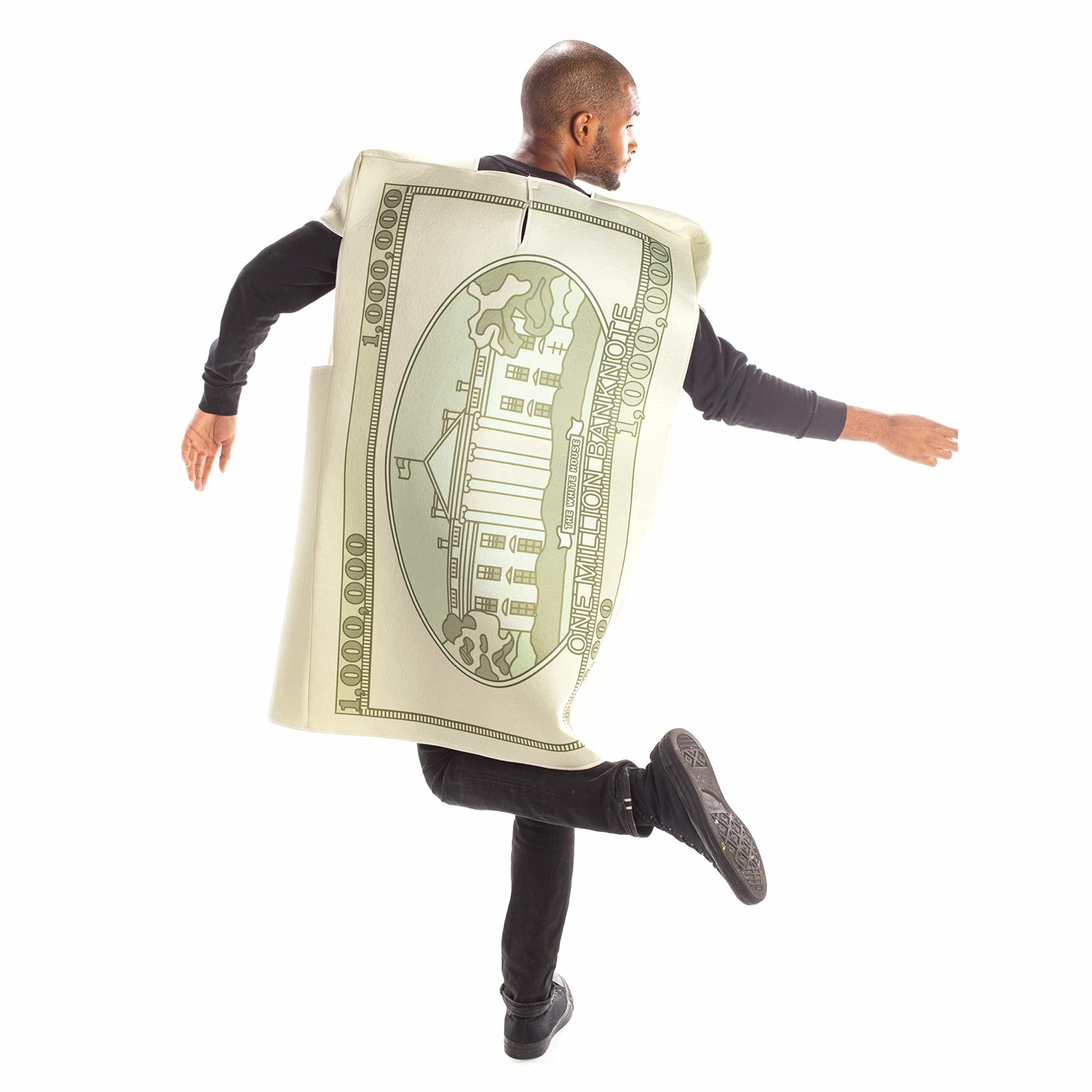 A Million Bucks Halloween Costume - Funny Unisex Money Outfits for Adults Multicolored