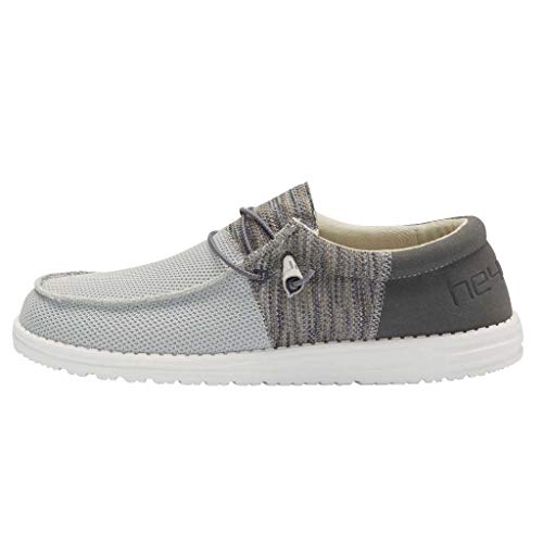 Hey Dude Men's Wally Sox Funk Slate Size 9 | Menâ€™s Shoes | Men's Lace Up Loafers | Comfortable & Light-Weight