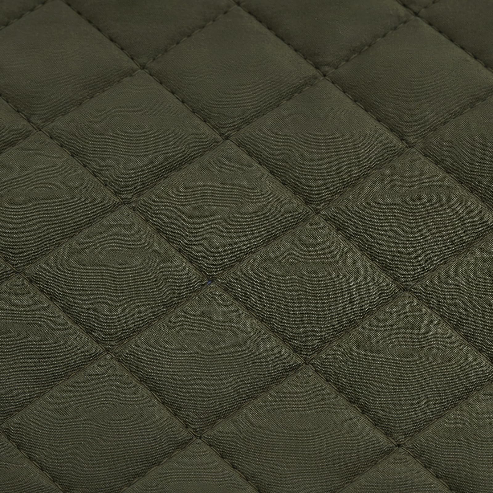 SunStyle Home Quilt Set King Olive Green Lightweight Bedspread Soft Reversible Coverlet for All Season 3pcs Army Green Diamond Quilted Bedding Sets (1 Quilt 2 Pillow Shams)(106"x96")