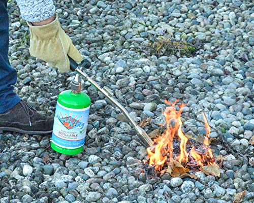 Flame King Propane Gas Blow Torch 20,000 BTU w/Self Igniter, Fire and Charcoal Starter, Weed Burner and more