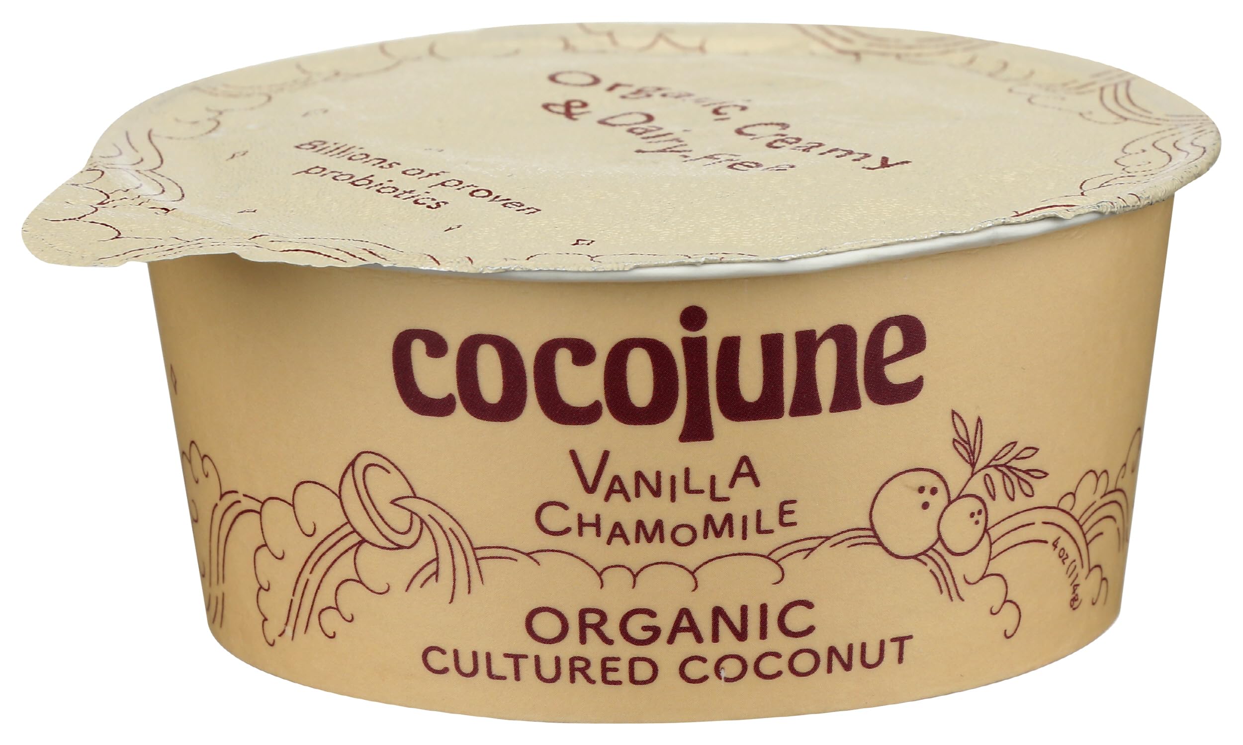 Cocojune Organic Vanilla & Chamomile, Beige, 4 Ounce (Pack of 1)