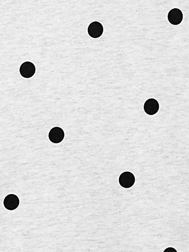 Simple Joys by Carter's Girls' Short-Sleeve Shirts and Tops, Pack of 3, Grey Polka Dot/Pink/Yellow Flowers, 3T