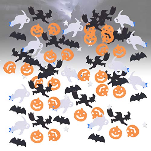NUOBESTY Halloween Party Favor Thanksgiving Day Confetti Art Craft Star Sequins Confetti for Halloween Night Decked Dinner Table Decor Party Decoration Confetti Sprinkle Dining Table