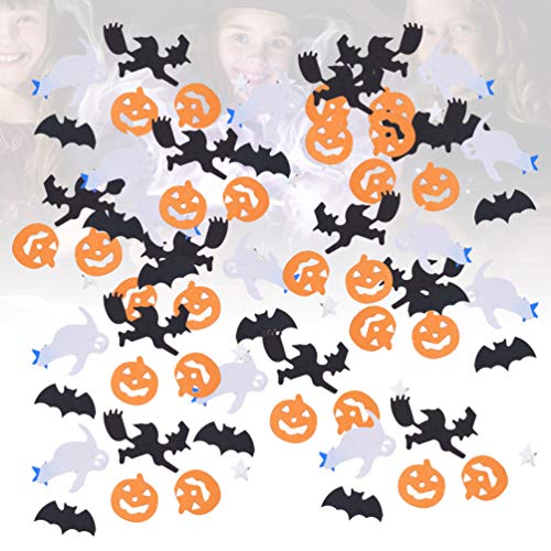 NUOBESTY Halloween Party Favor Thanksgiving Day Confetti Art Craft Star Sequins Confetti for Halloween Night Decked Dinner Table Decor Party Decoration Confetti Sprinkle Dining Table