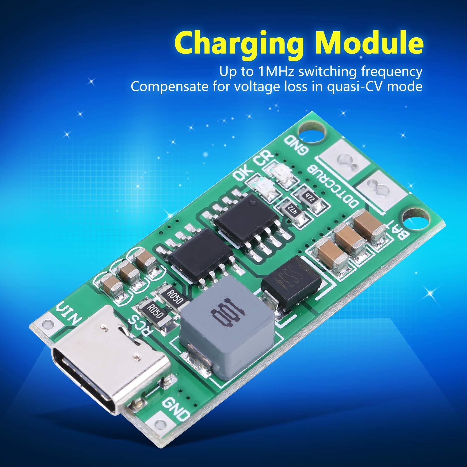 Walfront DDTCCRUB Li ion Battery Charger Module 3S4A Boost Charging Board Liion Battery Charger Module Electronic Component