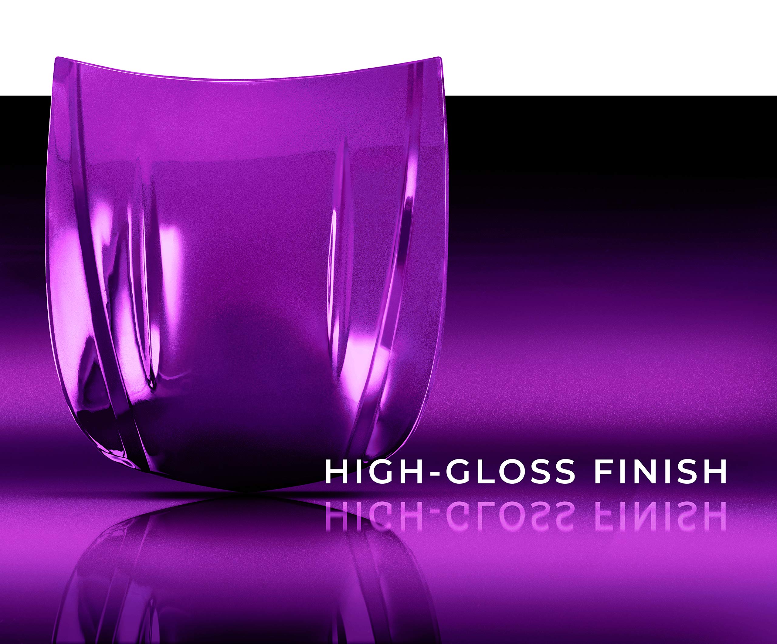 VViViD+ Ultra Gloss Candy Purple Vinyl Car Wrap Premium Paint Replacement Film Roll with Nano Air Release Technology, Stretchable Protective Cap Liner, Self Adhesive (1ft x 5ft)