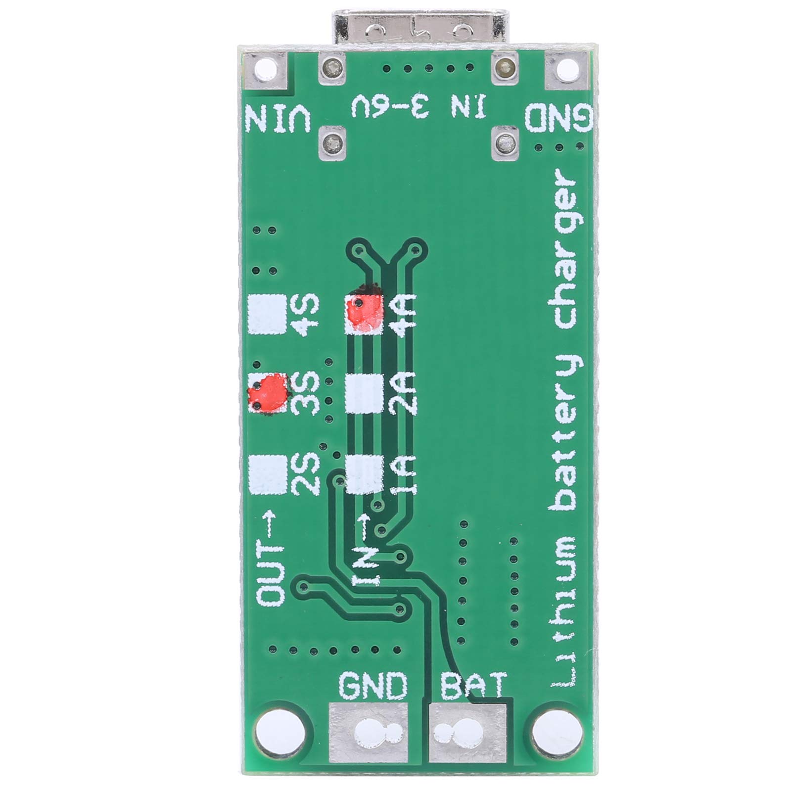 Walfront DDTCCRUB Li ion Battery Charger Module 3S4A Boost Charging Board Liion Battery Charger Module Electronic Component