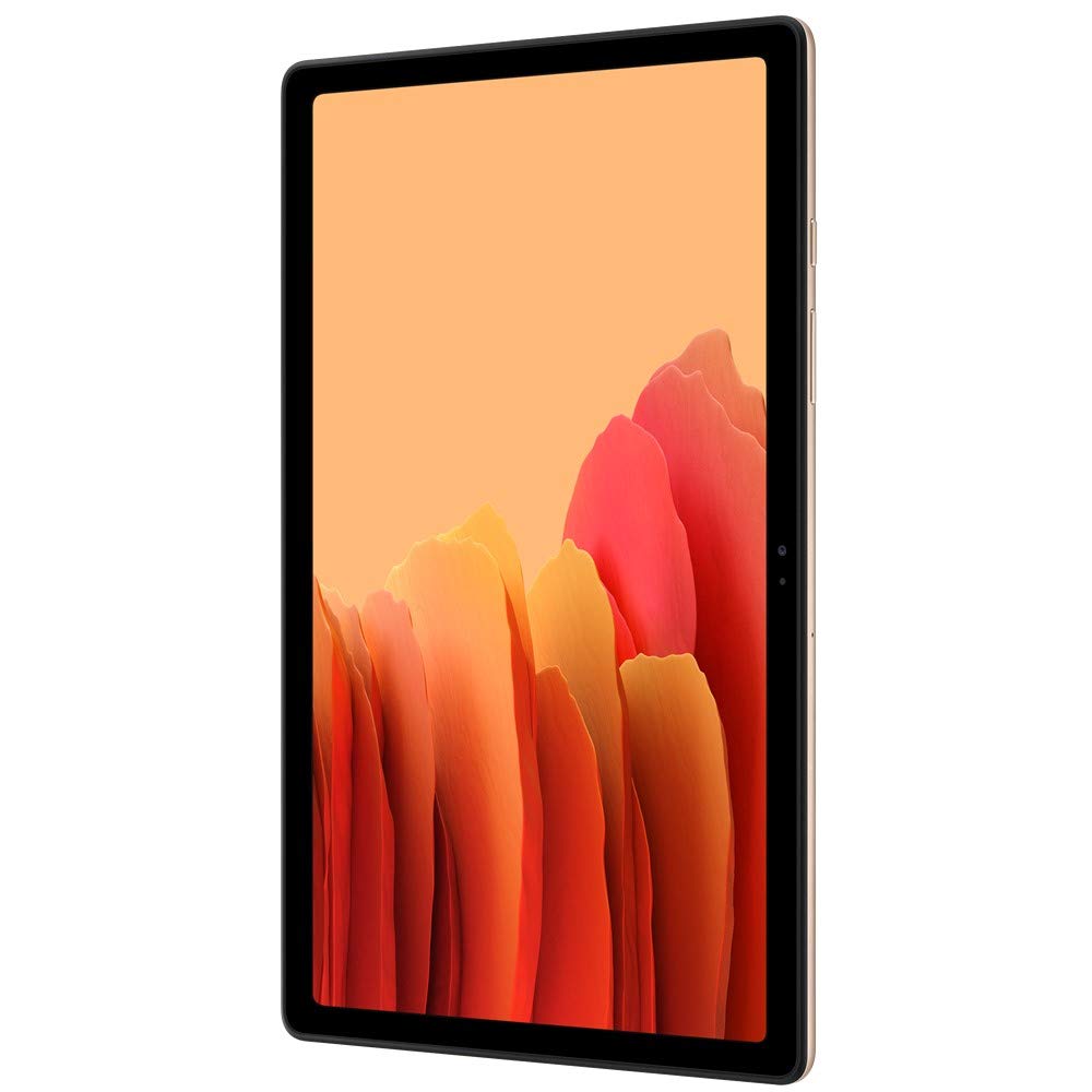 SAMSUNG Galaxy Tab A7 10.4" 2020 (64GB, 3GB) Wi-Fi Only Android 10 One UI Tablet, Snapdragon 662, 7040mAh Battery, SM-T500 (64GB SD Bundle, Gold)