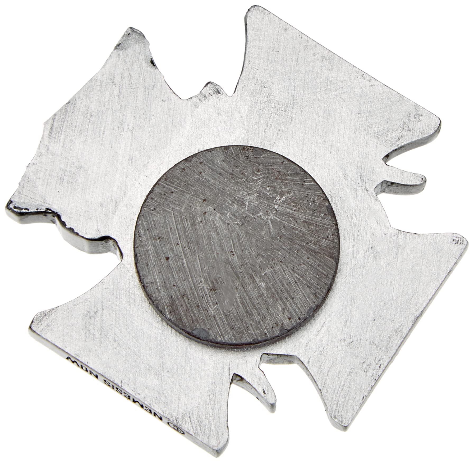 Nemesis Now Officially Licensed Motorhead Iron Cross Warpig Snaggletooth Fridge Magnet, Silver, 6cm