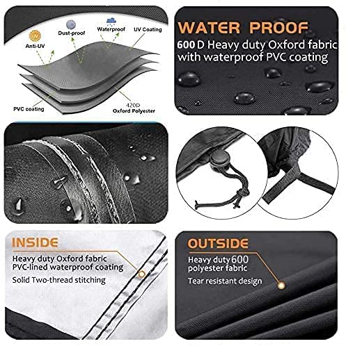 22 Inch Tabletop Griddle/Grill Cover and Carry Bag Replacement for Blackstone 22" Table Top Griddle with Griddle Hood - Heighten, 600D Heavy Duty Waterproof Grill Cover