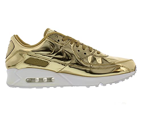 NIKE Women's Sneaker, Gold, 8.5