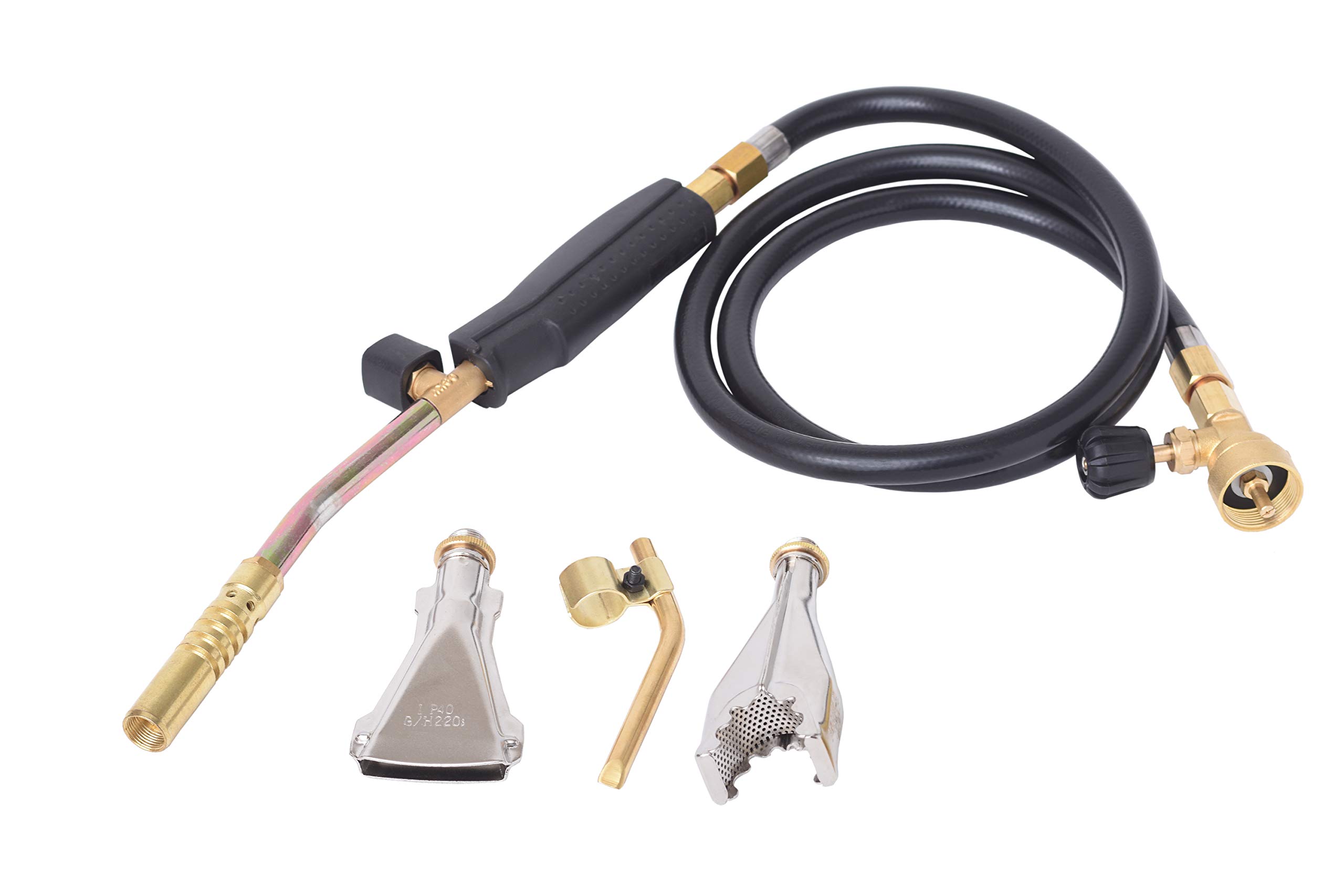 Flame King Propane Gas Torch 6,000 BTU Kit w/ 3 Burners for Melting, Brazing Gold and Silver Precious Metals, Welding, Soldering, and Repairs