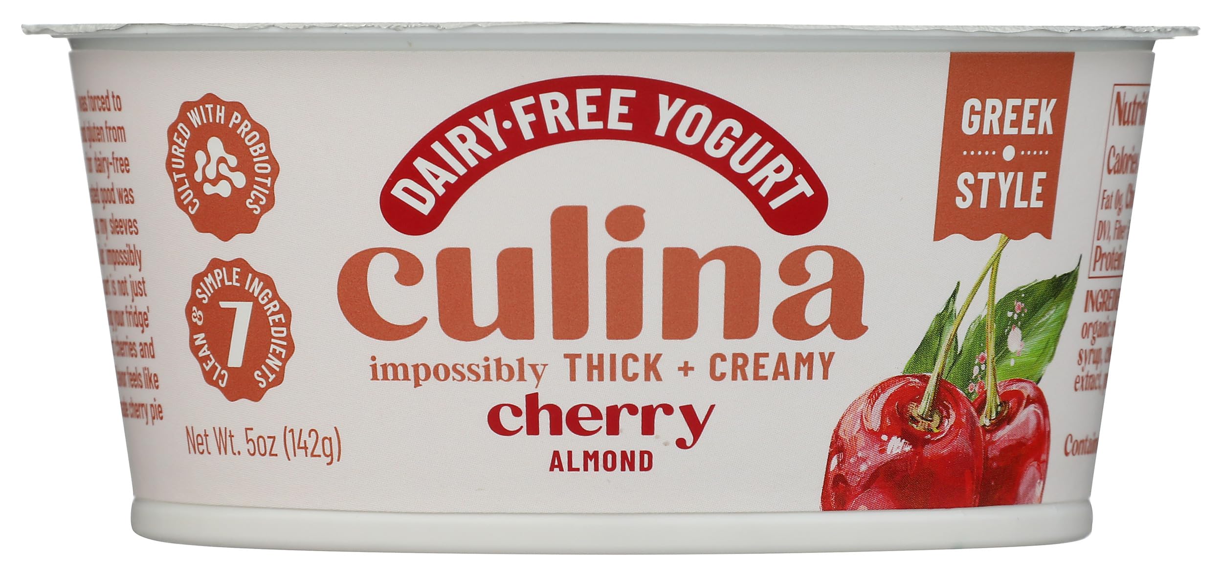 CULINA Sour Cherry Almond Coconut Yogurt, 5 OZ