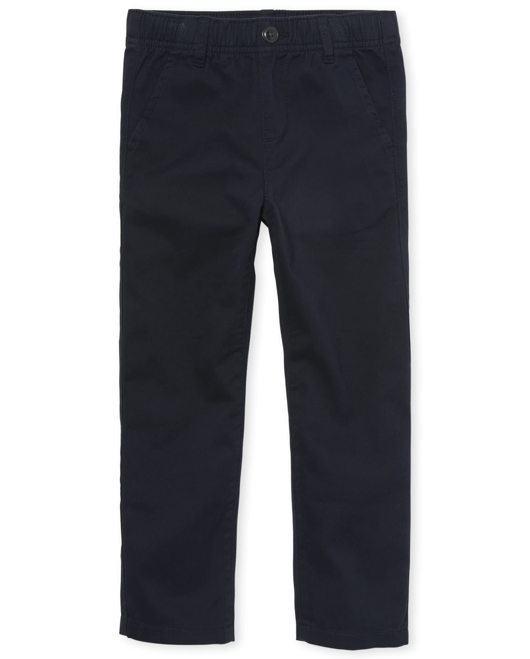 The Children's Place boys Pull On Chino Pants, New Navy, 16