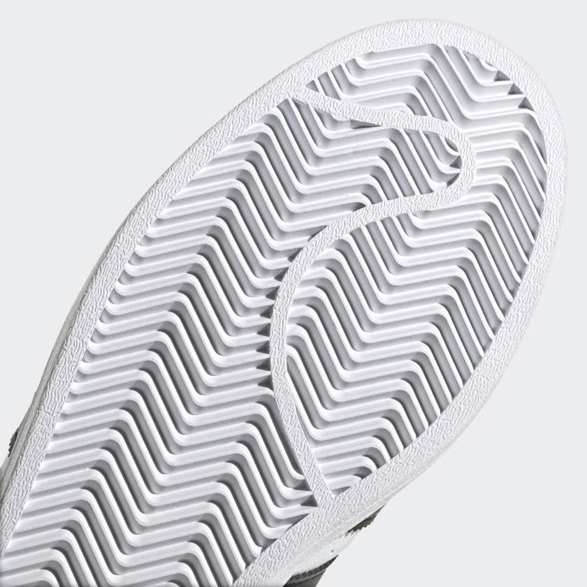adidas Originals Men's Superstar Discontinued Sneaker, White/Black/Green (Vegan), 11