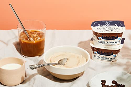 Icelandic Provisions, Coffee Cold Brew Extra Creamy Skyr Yogurt, 4.4 Ounce