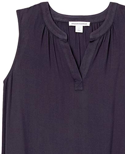 Amazon Essentials Women's Sleeveless Woven Shift Dress, Navy, XX-Large