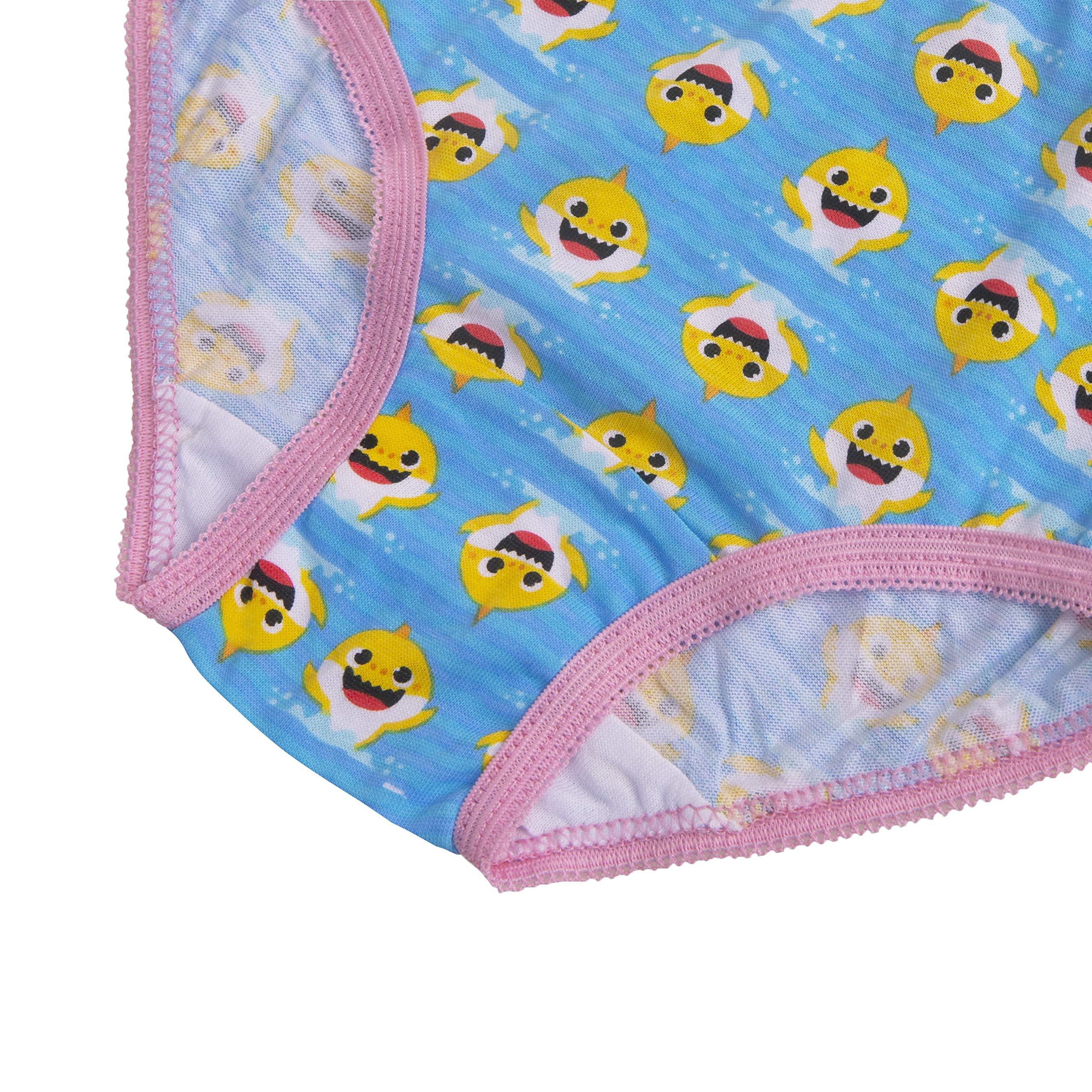 Baby Shark 100% Combed Cotton Underwear Panties in Sizes 18M, 2/3T, 4T, 4, 6, 8