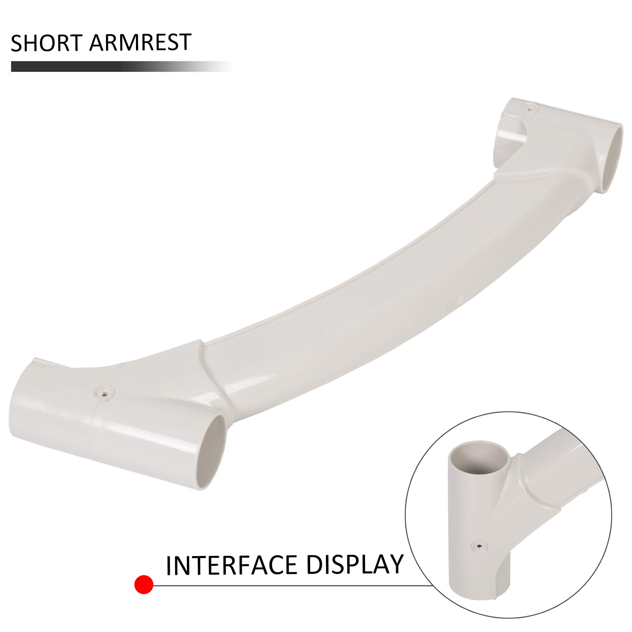 ECOTRIC Short Handrail for Above Ground Swimming Pool Step