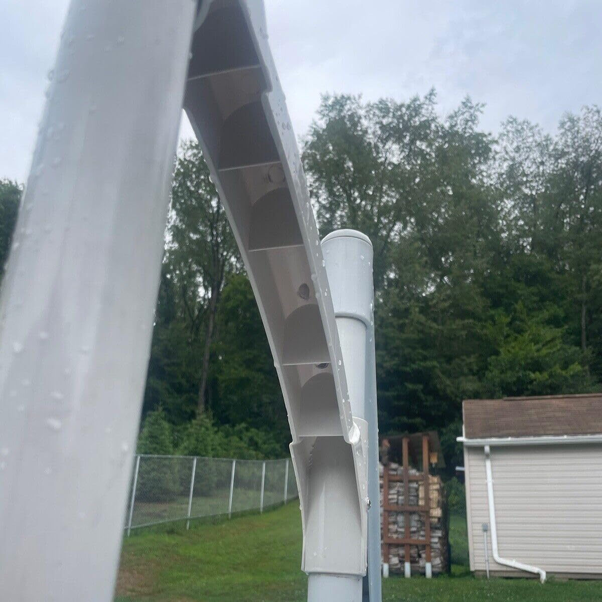 ECOTRIC Short Handrail for Above Ground Swimming Pool Step