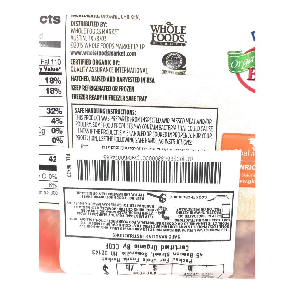 Bell & Evans Organic Whole Chicken Legs