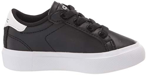 Lacoste Unisex-Child Powercourt Sneaker, Black/White, 5 Big Kid