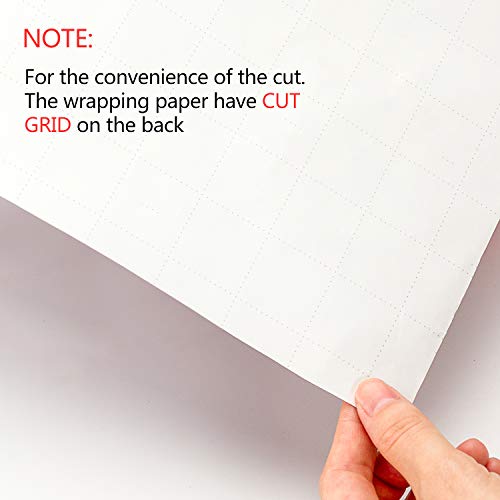 WRAPAHOLIC Birthday Wrapping Paper Roll - Rainbow Pony with Cut Lines for baby shower - 4 Rolls - 30 inch X 120 inch Per Roll
