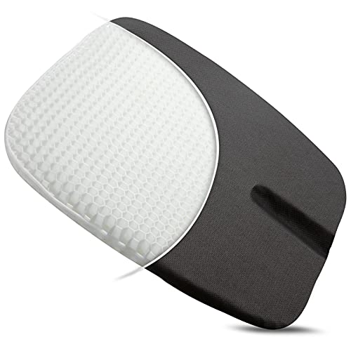 SHENGXUN Gel Seat Cushion,Office Supplies,Chair Cushion,Desk Accessories,seat Cushion, Can Relieve Sciatica, Back Pain, Lower Back Pain, Suitable for Home, Car, School, Office,Other Scenes,White