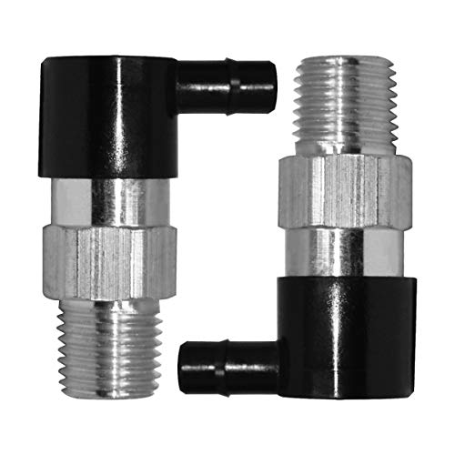 YAMATIC Heavy Duty Thermal Release Valve for Pressure Washer Pumps Replacement Fit All Axial Cam Pumps, 1/4 Inch NPT, Aluminum, 2-Pack