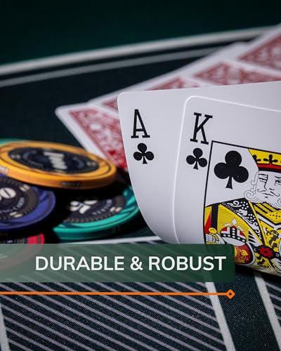 Bullets Playing Cards – Waterproof Plastic Playing Decks, Whit Cut-Card – Durable Deck for Poker, Skat, Rummy, for Adults Bridge Size Double Pack with Standard Index, Decks 52 Cards, 2 x 2 Joker