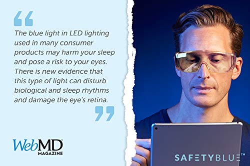 Sleep Savior ® Fitover Glasses - Anti-Blue & Green Blocking Glasses | Better Night Sleep & Reduce Eyestrain