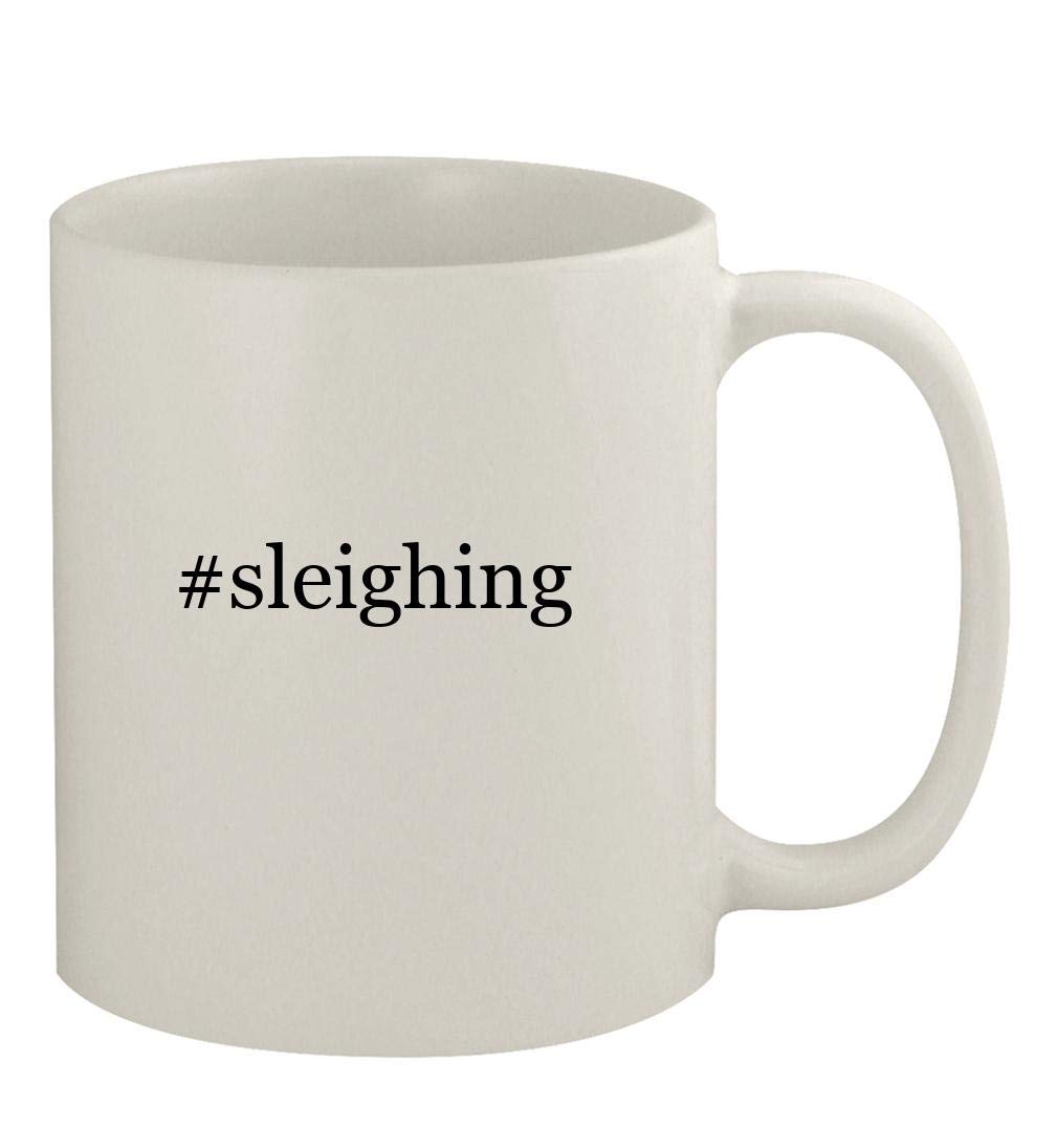 #sleighing - 11oz Ceramic White Coffee Mug, White