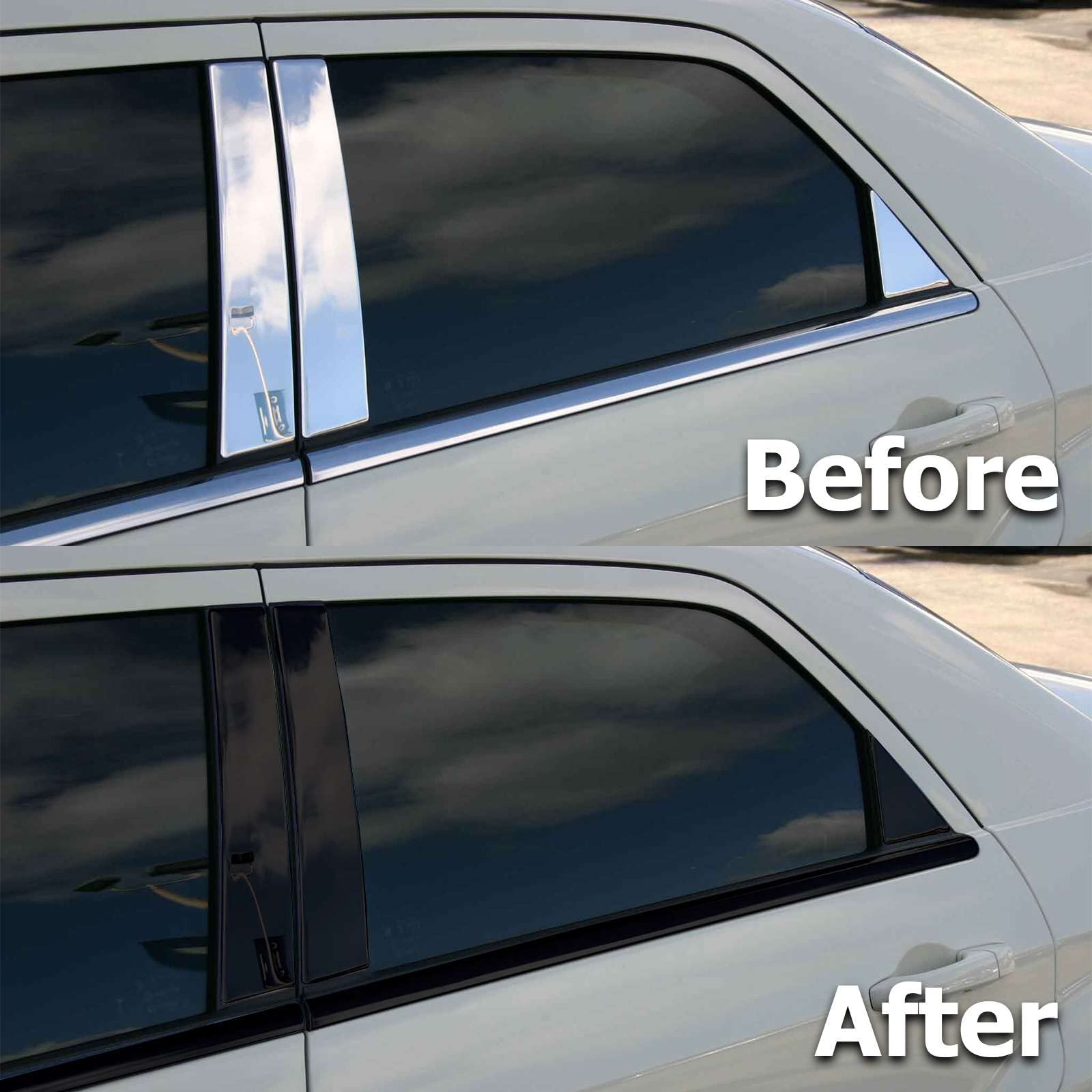 Free Tool Kit 3D Carbon Fiber Black Vinyl Wrap Kit for Black Out Chrome Delete Window Trim Door Trim 2Inch x 25Feet