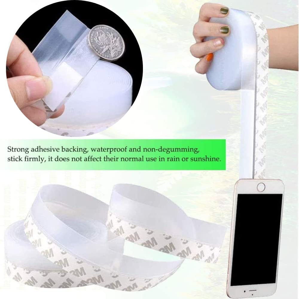Updated Weather Stripping Door Seal, Door Draft Stopper Silicone Seal Strip for House and Glass Shower Doors for Windows Gaps of Collision and Side, Window Insulation for Winter
