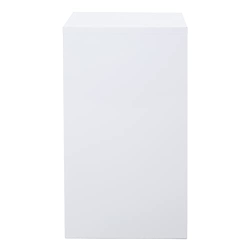 OSP Home Furnishings 2 Drawer Locking Metal File Cabinet, White