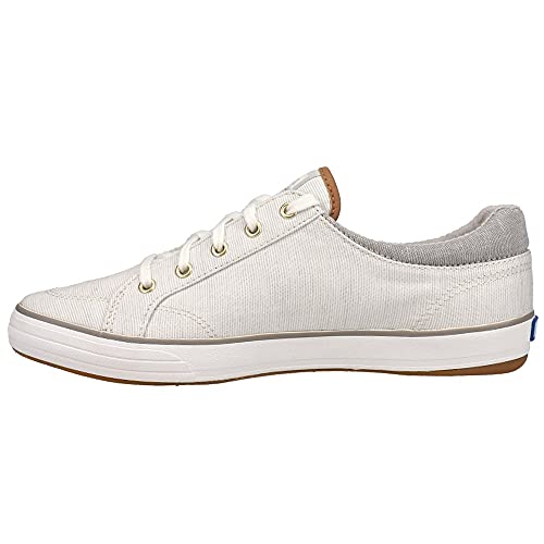 Keds Center 2 Lace Up, Sneaker Womens, Grey Stripe Canvas , 7 Medium