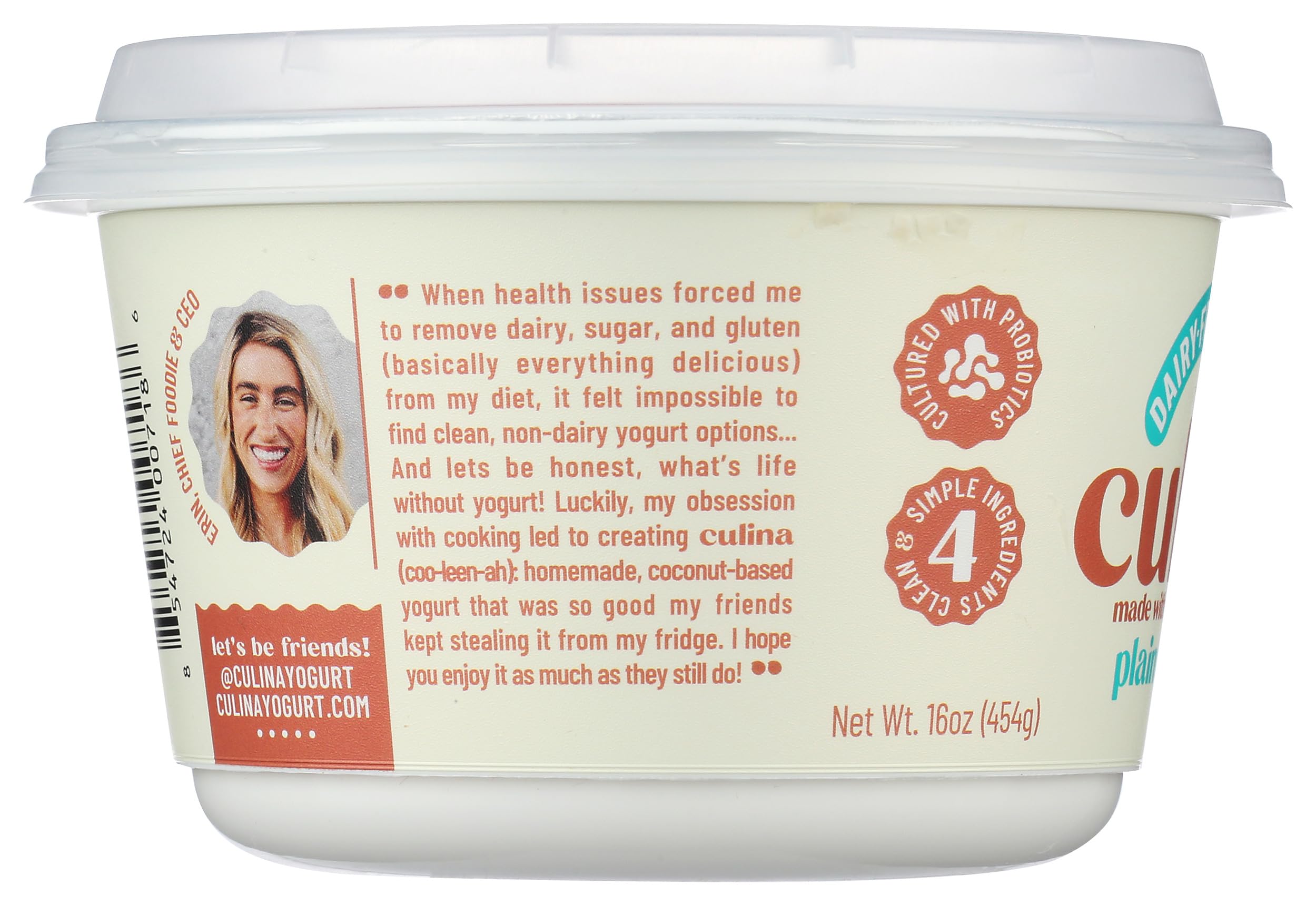 CULINA Plain & Simple Coconut Yogurt, 16 OZ