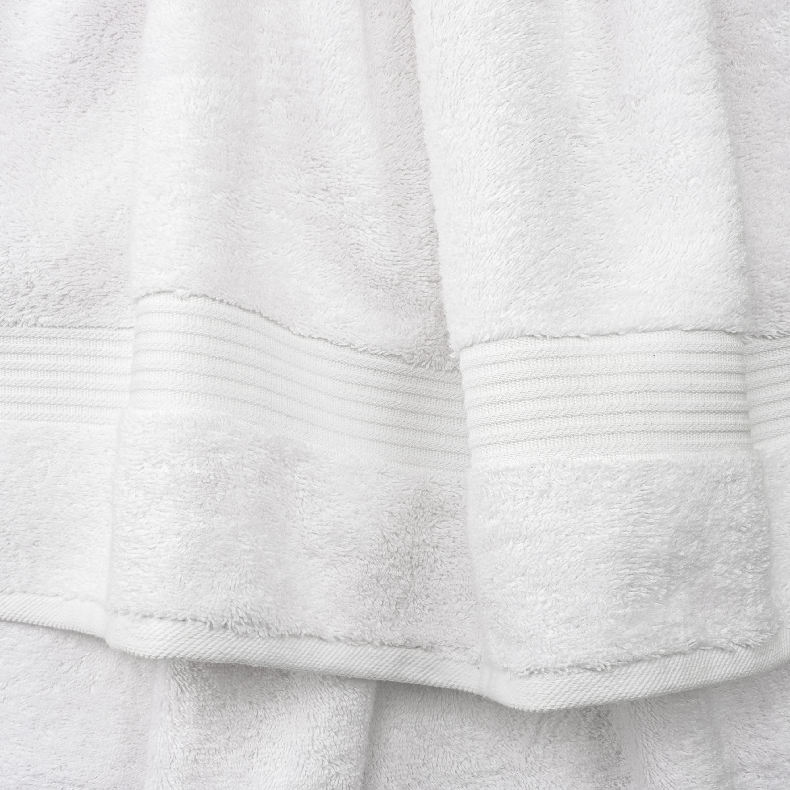 Cotton Paradise Bath Towels for Bathroom, 100% Cotton 4 Piece Turkish Bath Towel Set, Soft Plush Bath Towels Clearance Bathroom Set, White Bath Towels