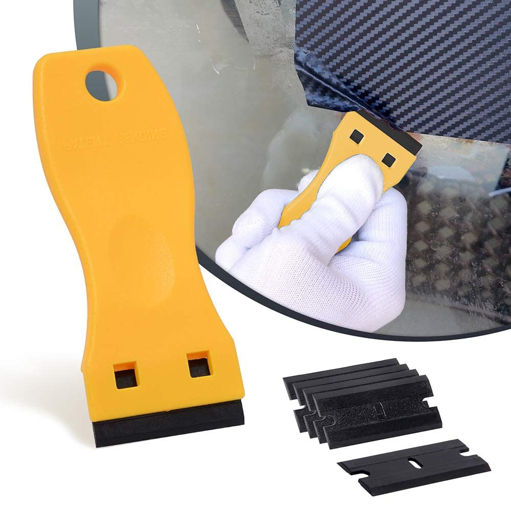 Vehicle Vinyl Wrap Tool Kit Car Wrap Kit Include Vinyl Squeegee, Film Cutter, Air Release Pin, Utility Knife Wrap Tools for Car Wrapping Window Film Application PPF Installation & Wallpaper Smoothing