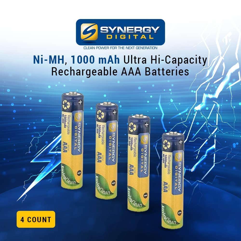 Synergy Digital Cordless Phone Battery, Compatible with Panasonic KX-TGM420W Cordless Phone, (Ni-MH, 1.25V, 1000 mAh) Ultra Hi-Capacity Battery