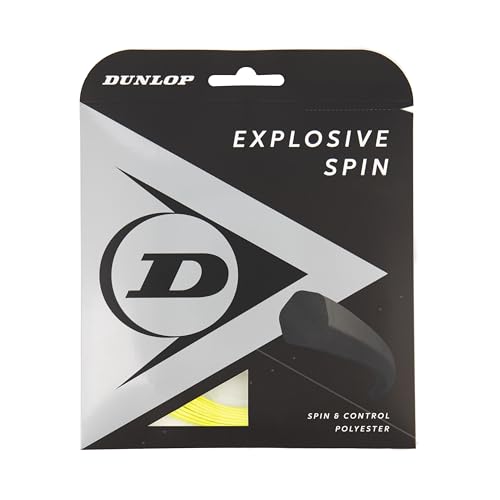 Dunlop Sports Explosive Spin 17G Tennis String, Yellow, 1 Set