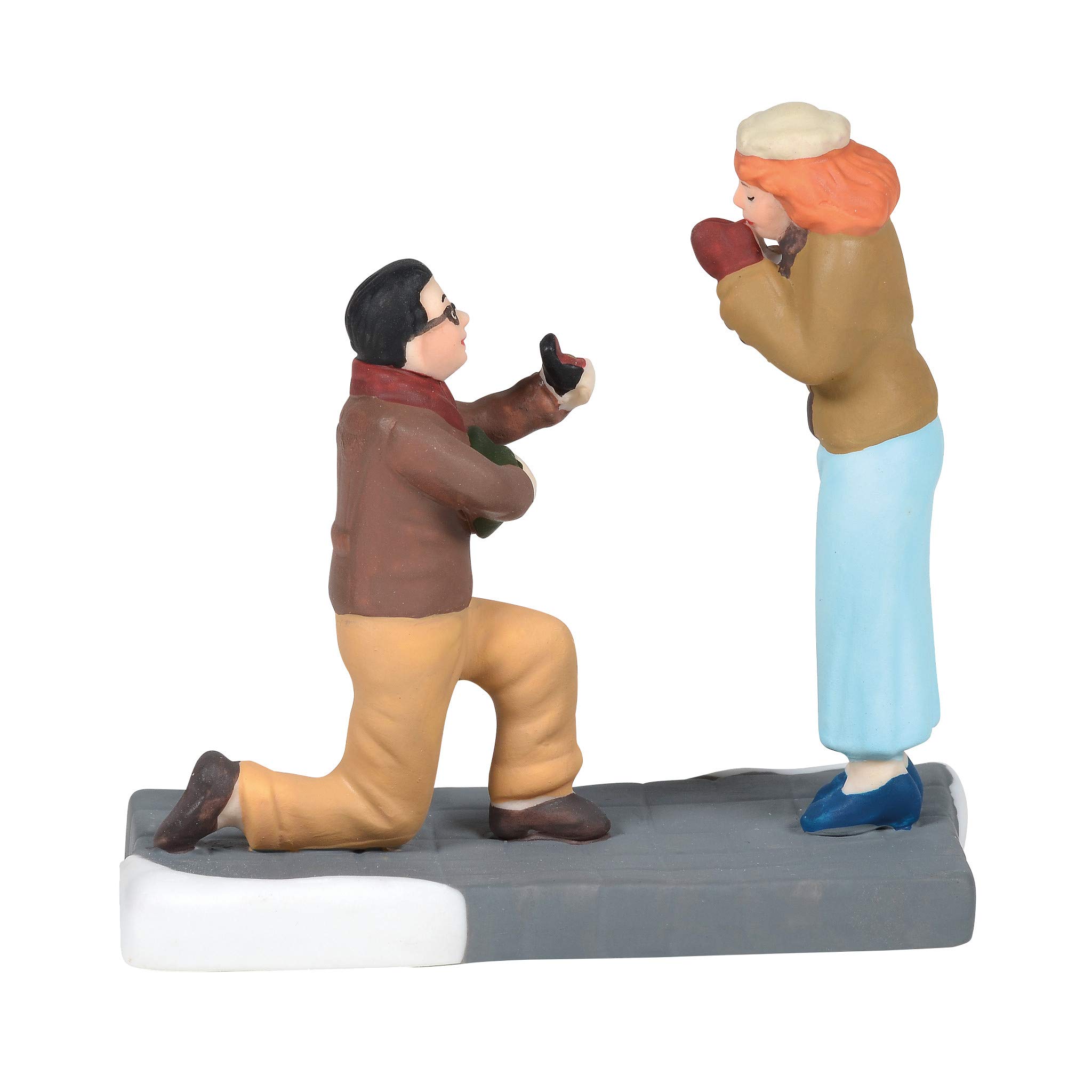 Department 56 Christmas in The City Village Accessories Will You Marry Me Figurine, 2.6 Inch, Multicolor