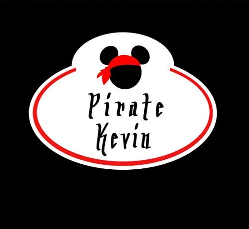 For Disney Cruise Custom Nametag Cabin Door Stateroom Magnet - Personalized Mouse Pirate Head