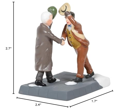 Department 56 Christmas in The City Village Accessories Tip O' The Hats Figurine, 2.7 Inch, Multicolor