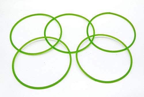 Unknown Tool Parts NEW 5pc Rubber Flat Belt for Electric Commercial Candy Floss Cotton Machine - (Color: Green)
