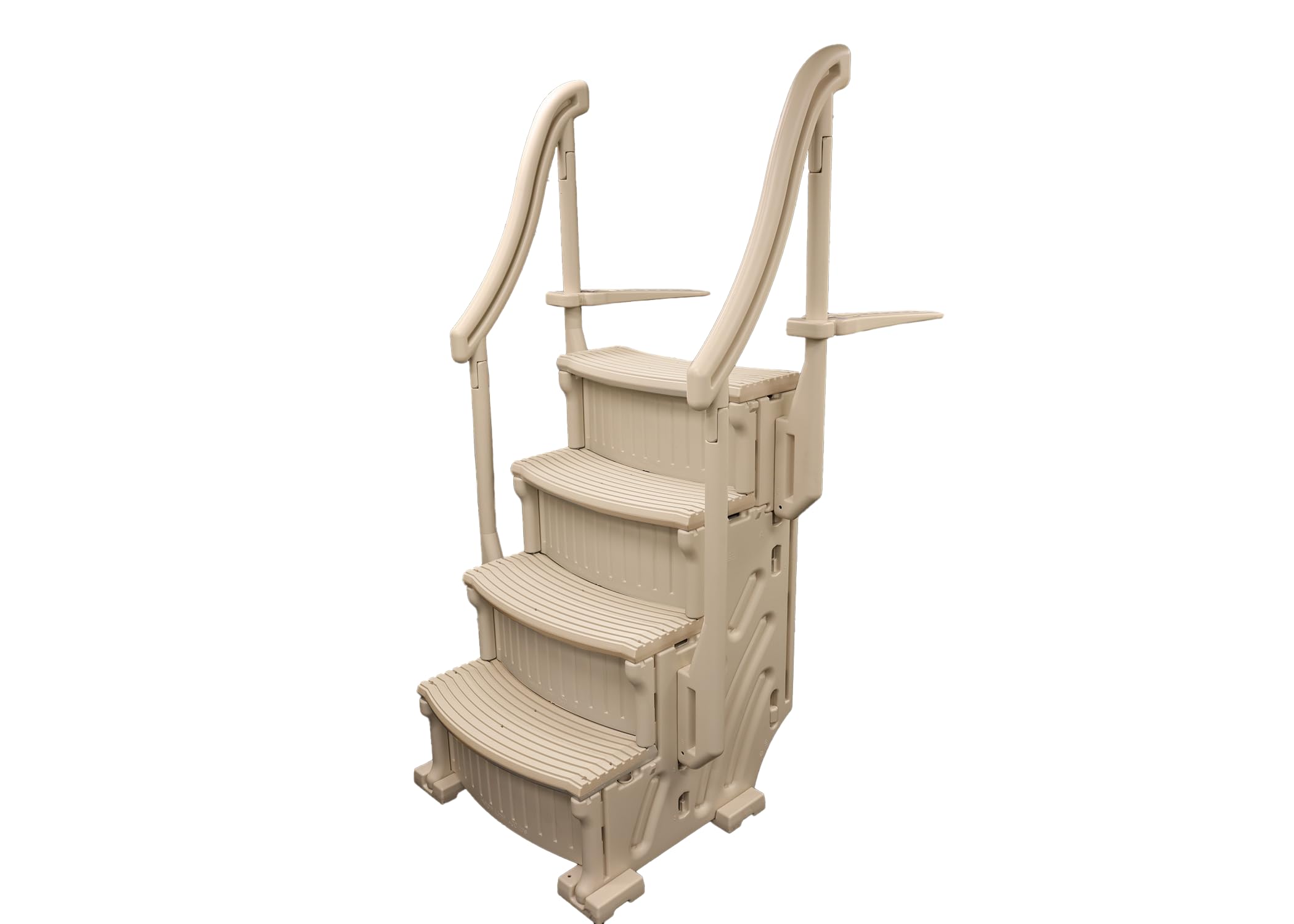 Confer Plastics Drop in Above Ground Pool Step with Warm Grey Treads