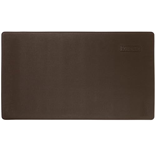 Home Dynamix Cozy Living Home Sweet Home Floral Runner Anti-Fatigue Kitchen Mat, Non-Slip Floor Mat, Padded Standing Desk Mat, Grey/Blue, 17.5"x30"