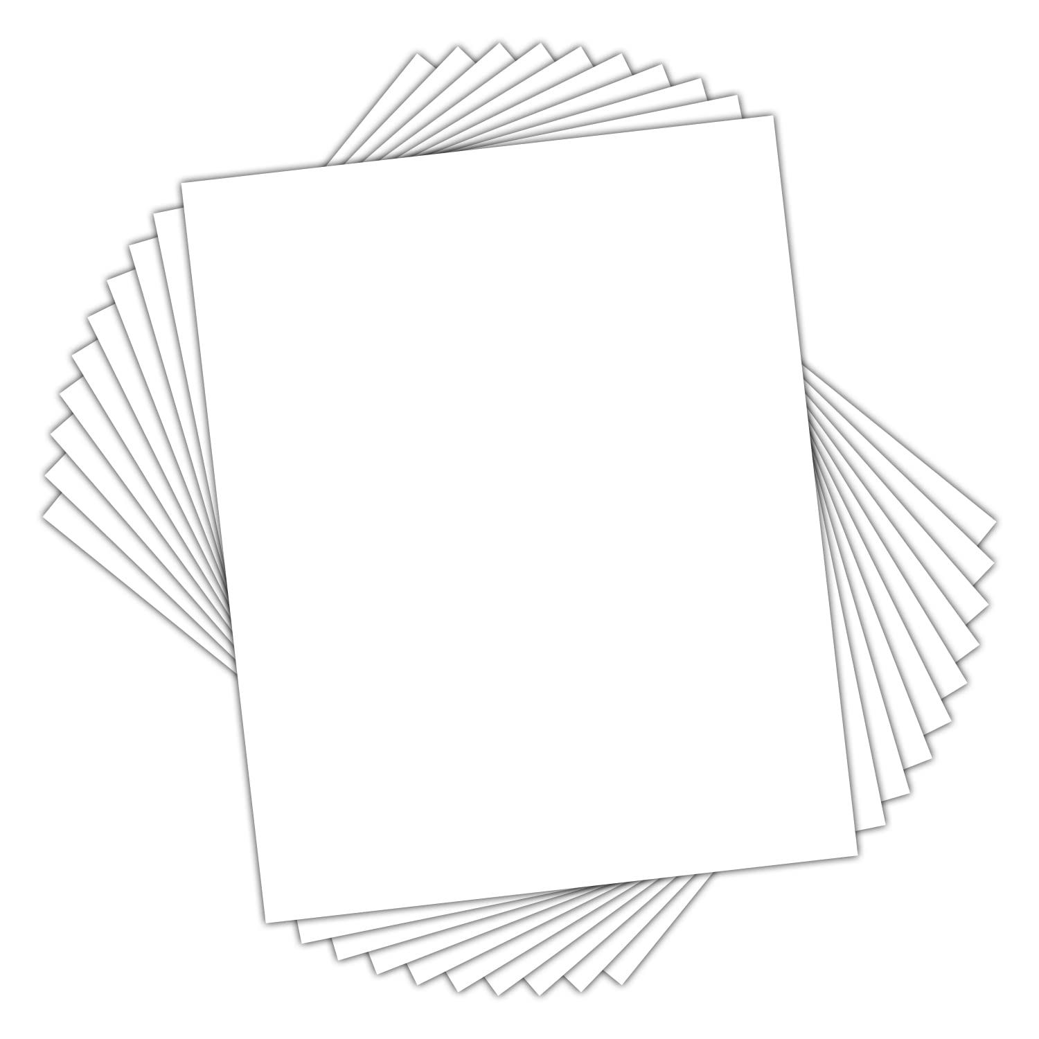 Golden State Art, Pack of 10 Uncut 8x10 White Mats Matboards, Acid Free Backing Matt Board for Photos, Frames, DIY Projects