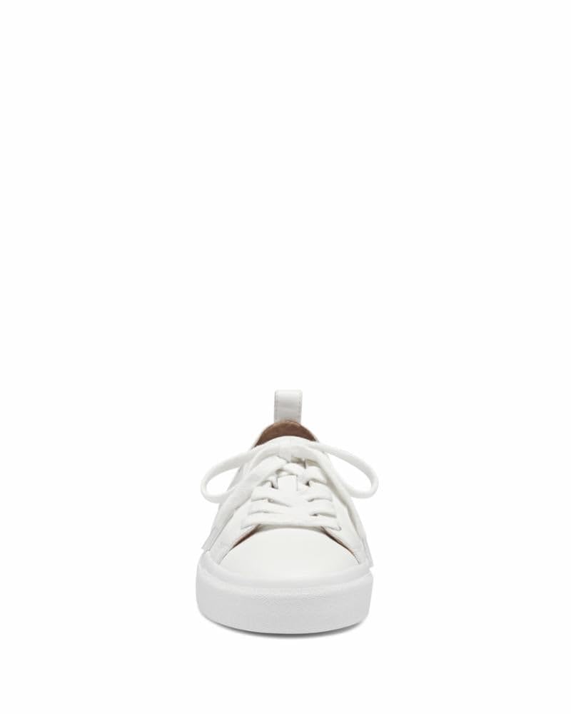 Lucky Brand womens Dansbey Casual Sneaker, White Leather, 6.5 US